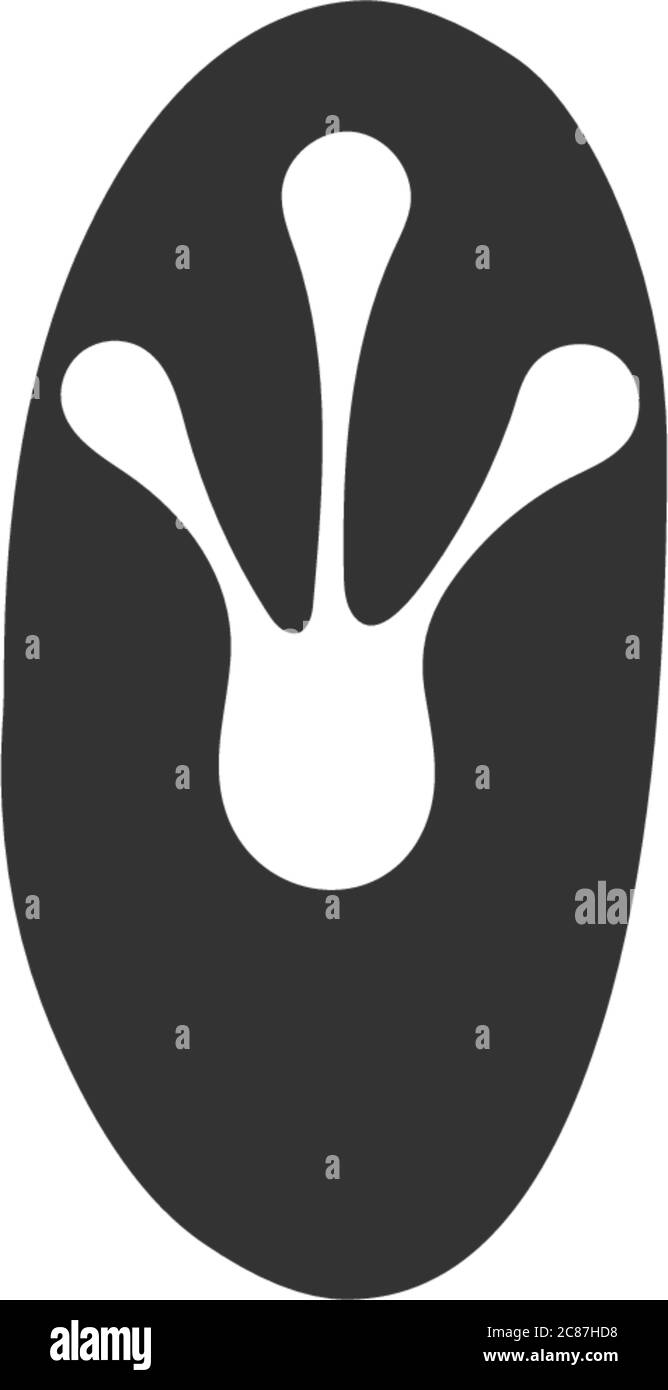 Hand frog print logo icon vector template Stock Vector Image & Art - Alamy