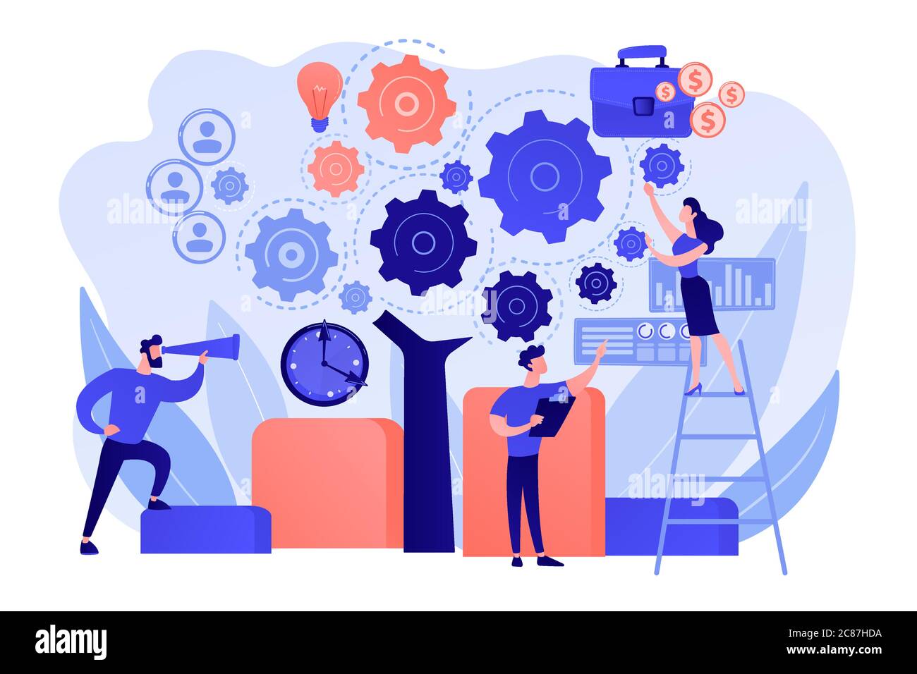 Enterprise architecture concept vector illustration Stock Vector Image ...