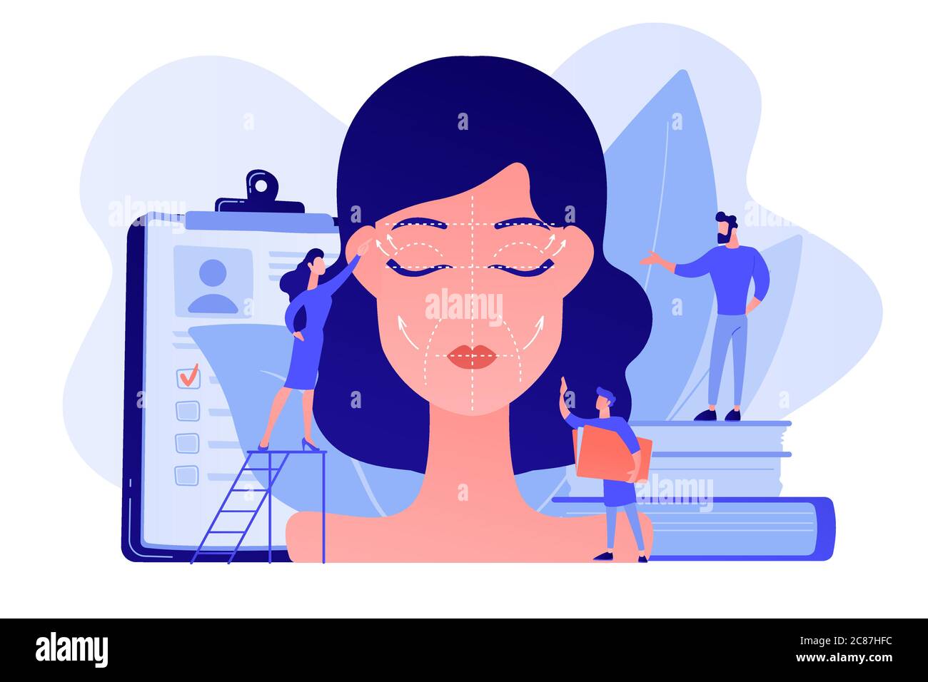 Face lifting concept vector illustration Stock Vector Image & Art - Alamy