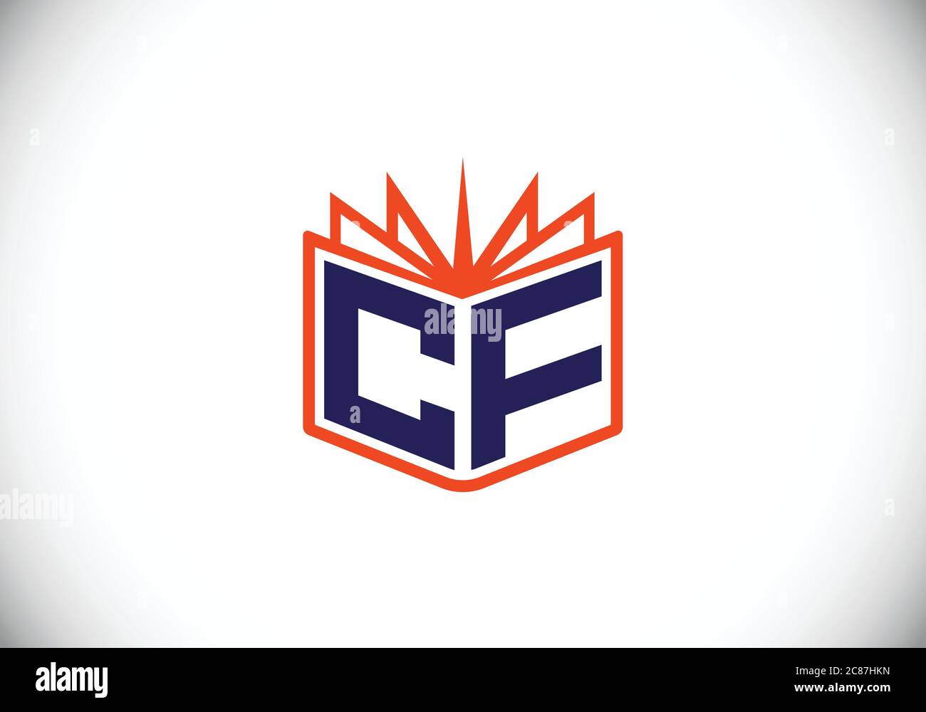 Initial Monogram Letter C F Logo Design Vector Template. C F Letter Logo Design Stock Vector ...