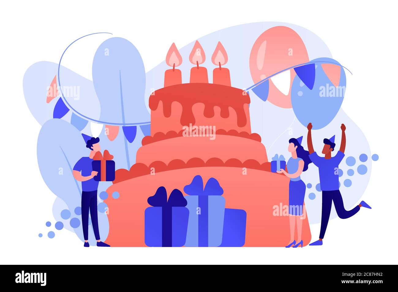 Birthday party concept vector illustration Stock Vector Image & Art - Alamy