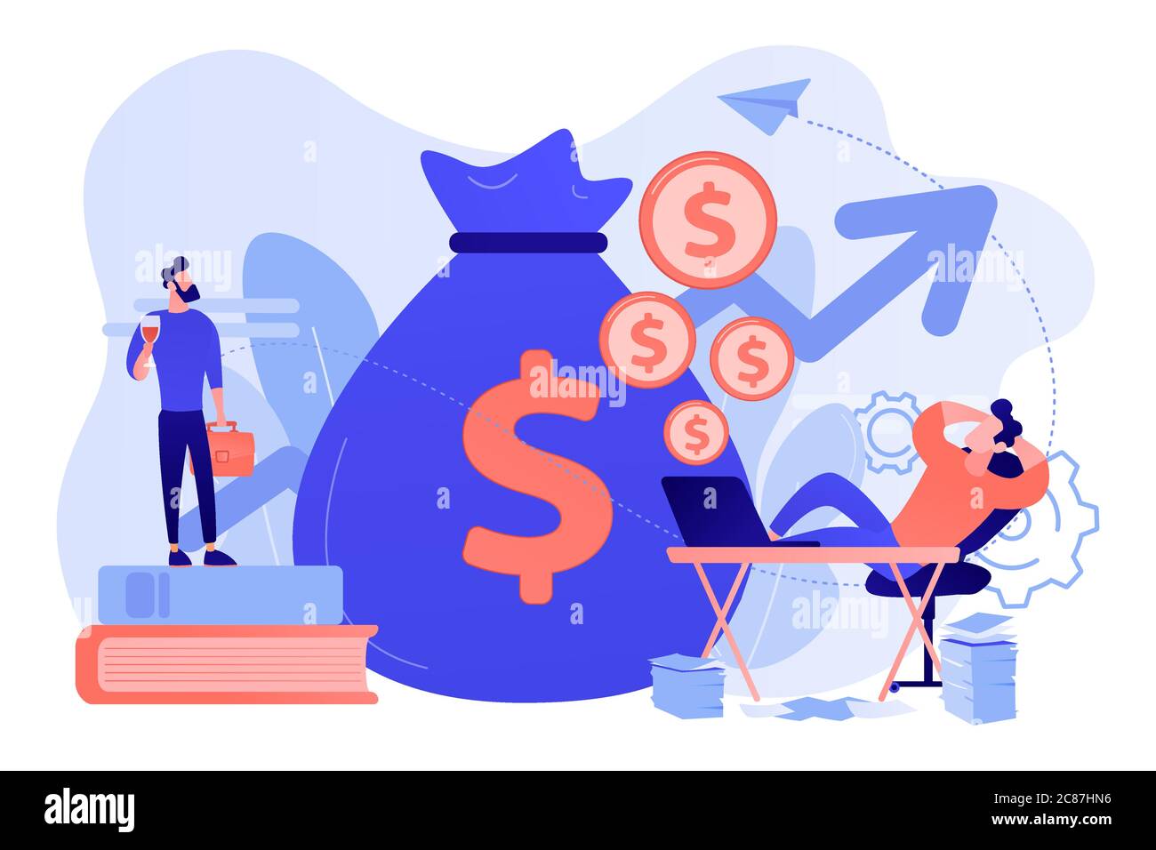 Passive income concept vector illustration Stock Vector Image & Art - Alamy