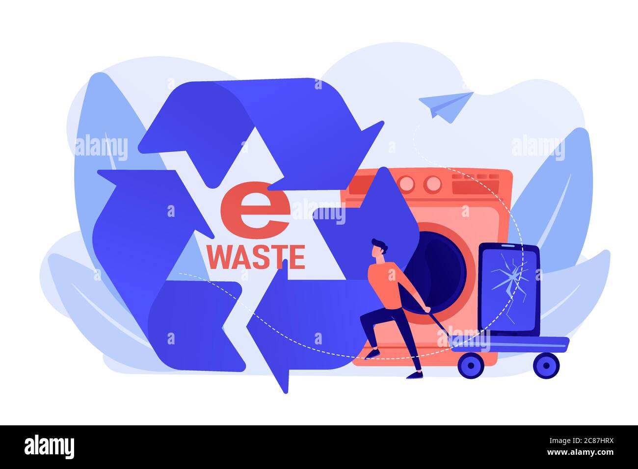 E-waste reduction concept vector illustration Stock Vector Image & Art ...