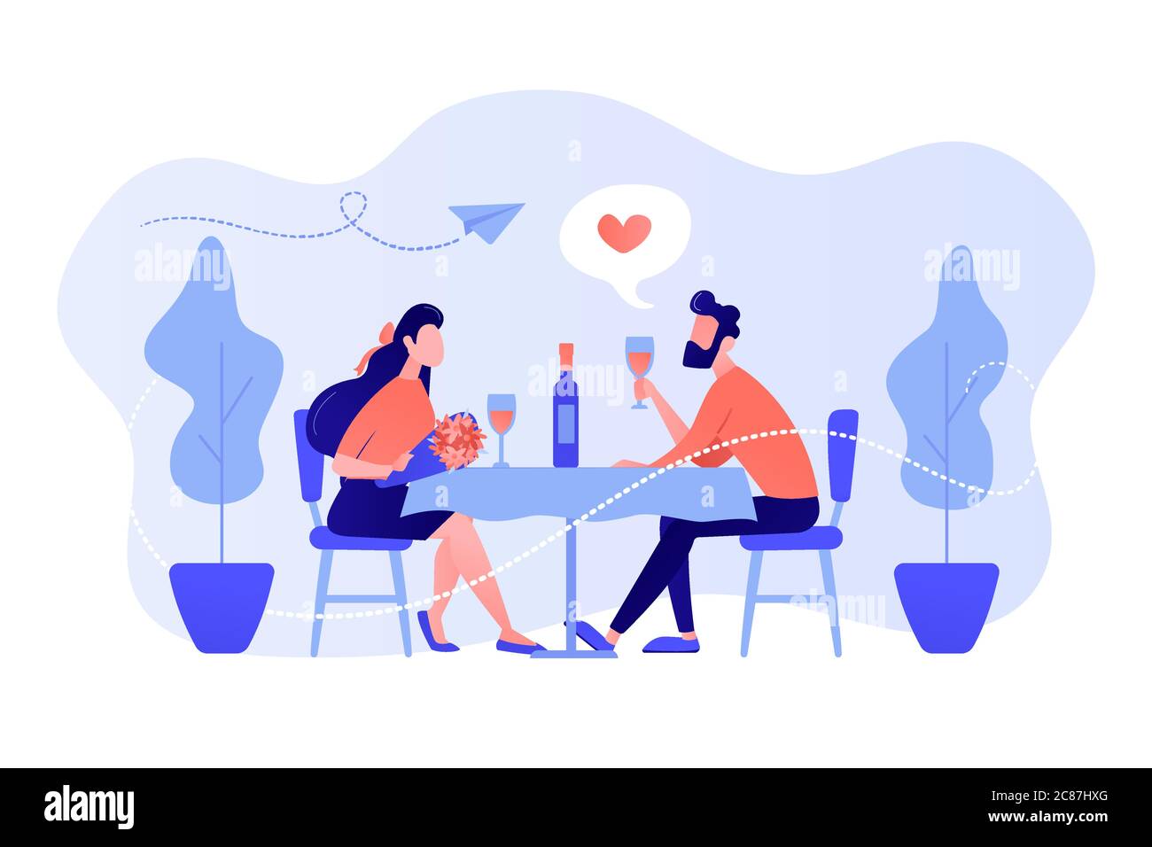 Romantic date concept vector illustration Stock Vector Image & Art - Alamy