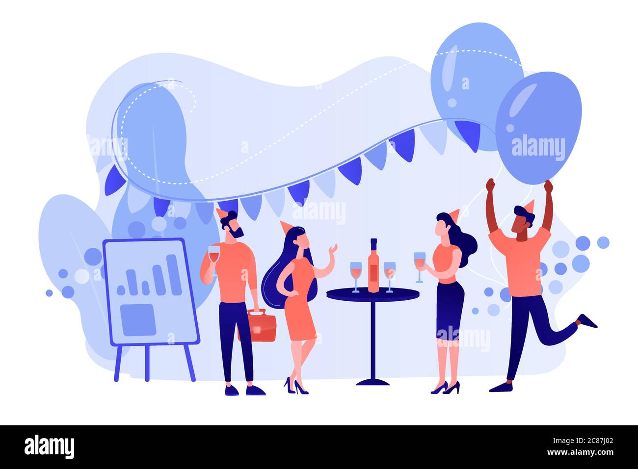 Corporate party concept vector illustration Stock Vector Image & Art ...