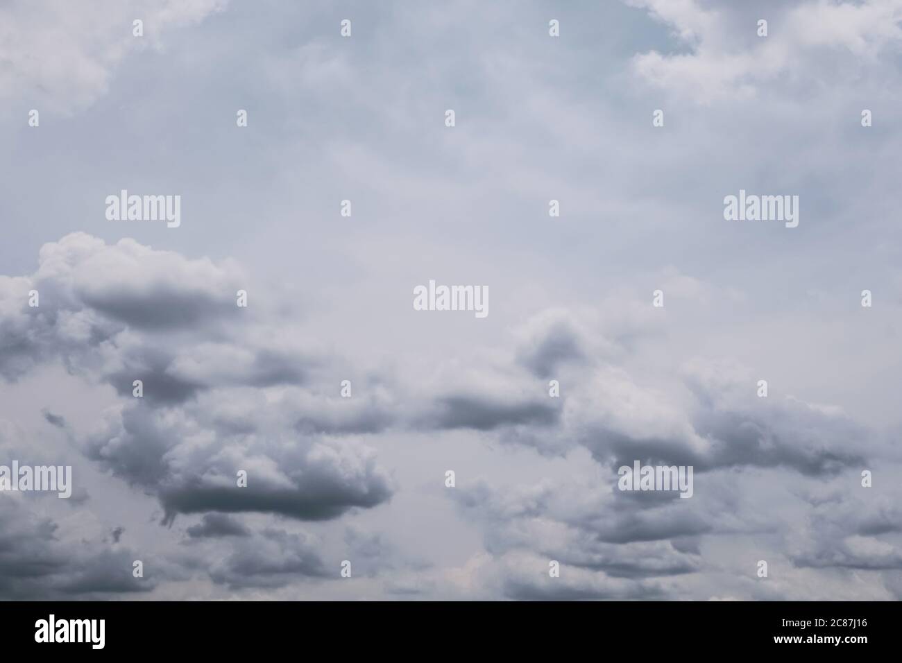 Copy space minimal concept of summer blue sky and white cloud abstract ...