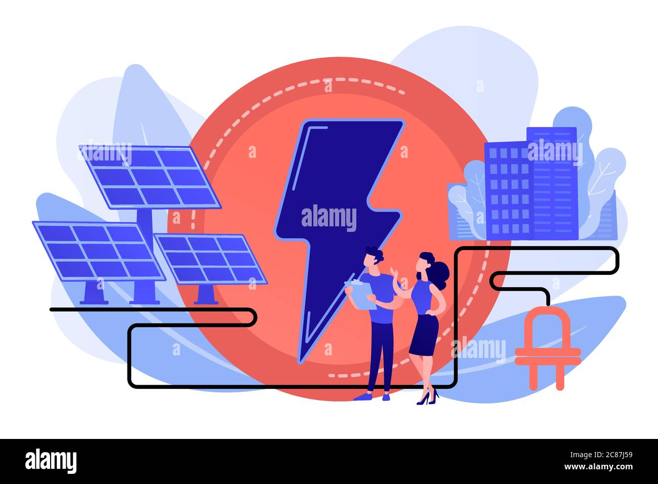 Solar energy metaphor Stock Vector Images - Alamy