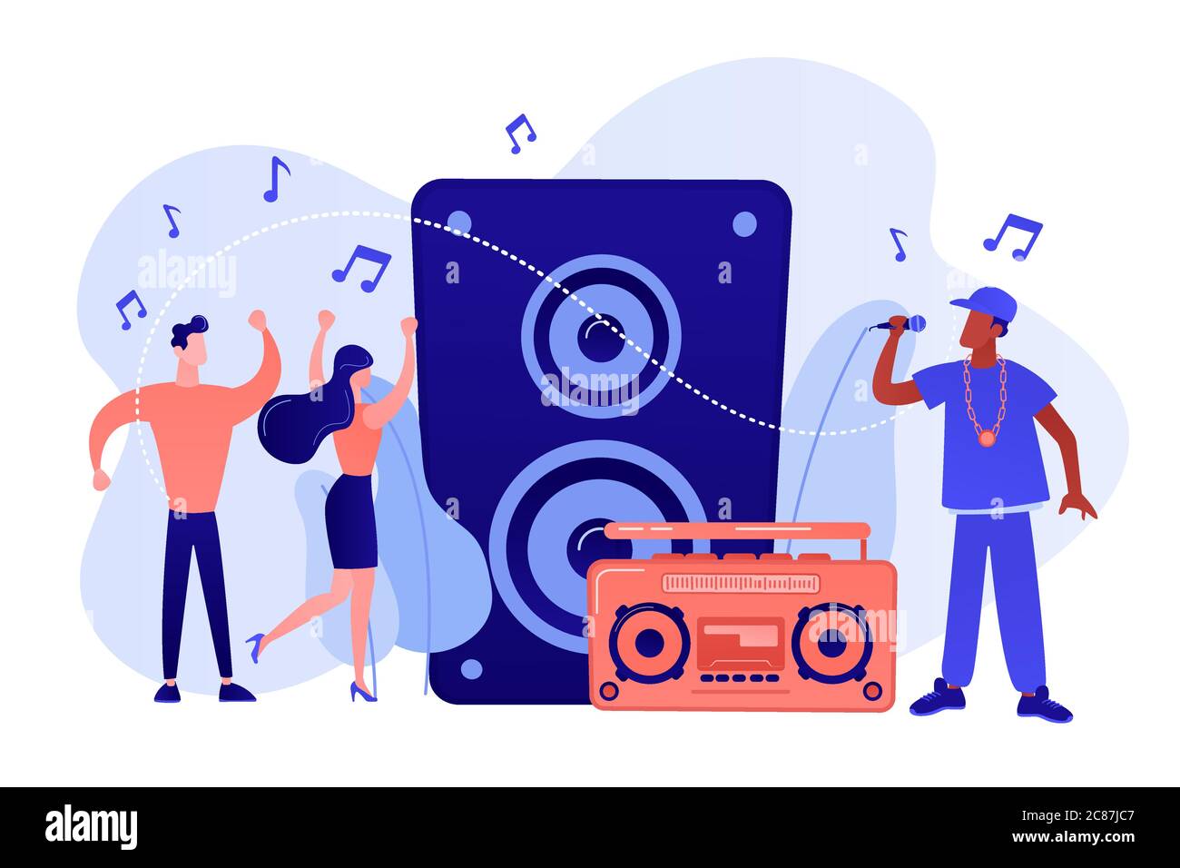 Rap scene Stock Vector Images - Alamy