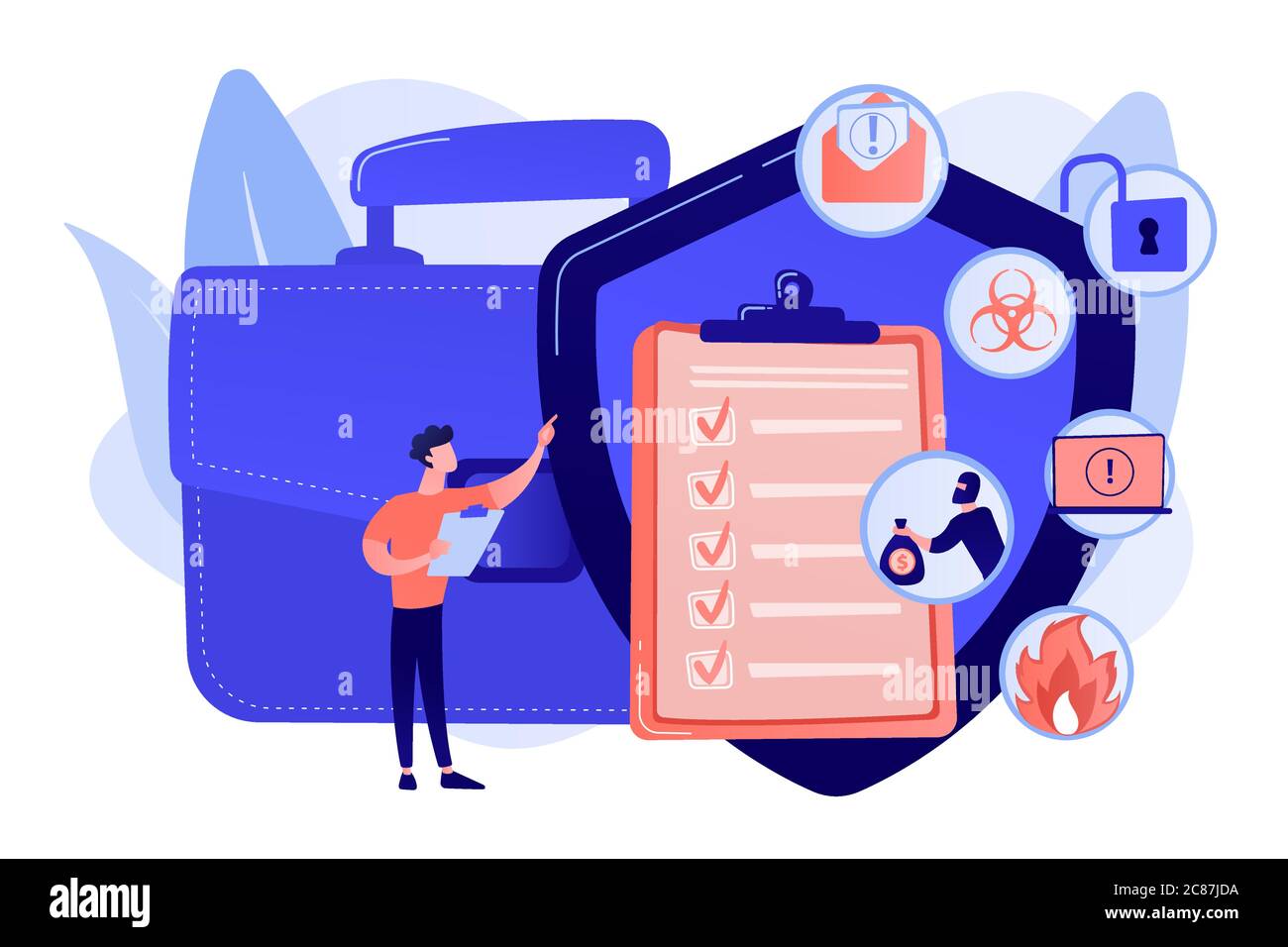 Business Continuity And Disaster Recovery Concept Vector Illustr Stock