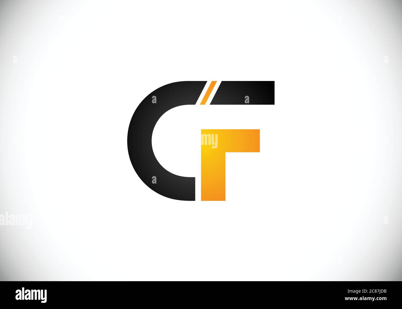 Initial Monogram Letter C F Logo Design Vector Template. C F Letter Logo Design Stock Vector ...