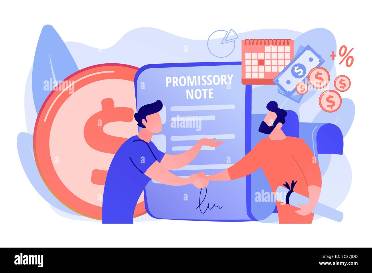 Promissory note Stock Vector Images - Alamy