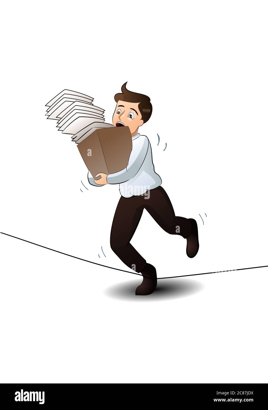 illustration of the office safety watch your step for occupational ...