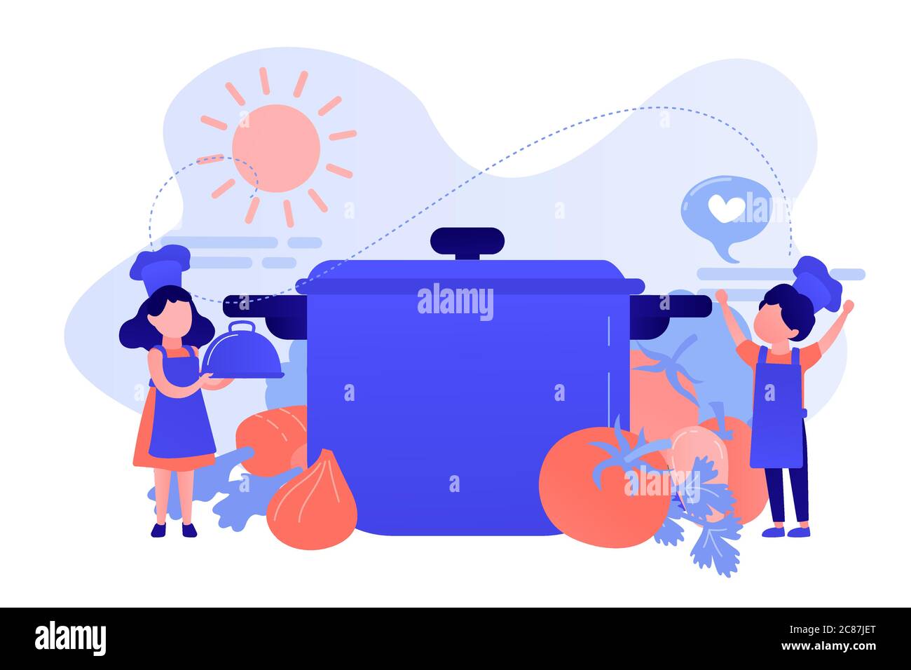 Cooking camp concept vector illustration Stock Vector Image & Art - Alamy