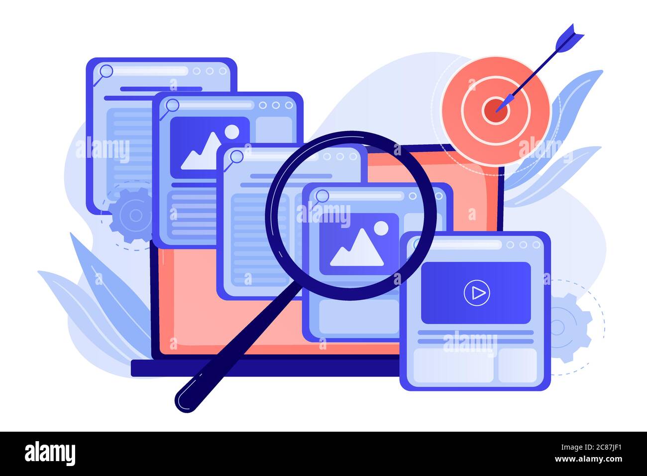 Copy optimization concept vector illustration Stock Vector Image & Art - Alamy