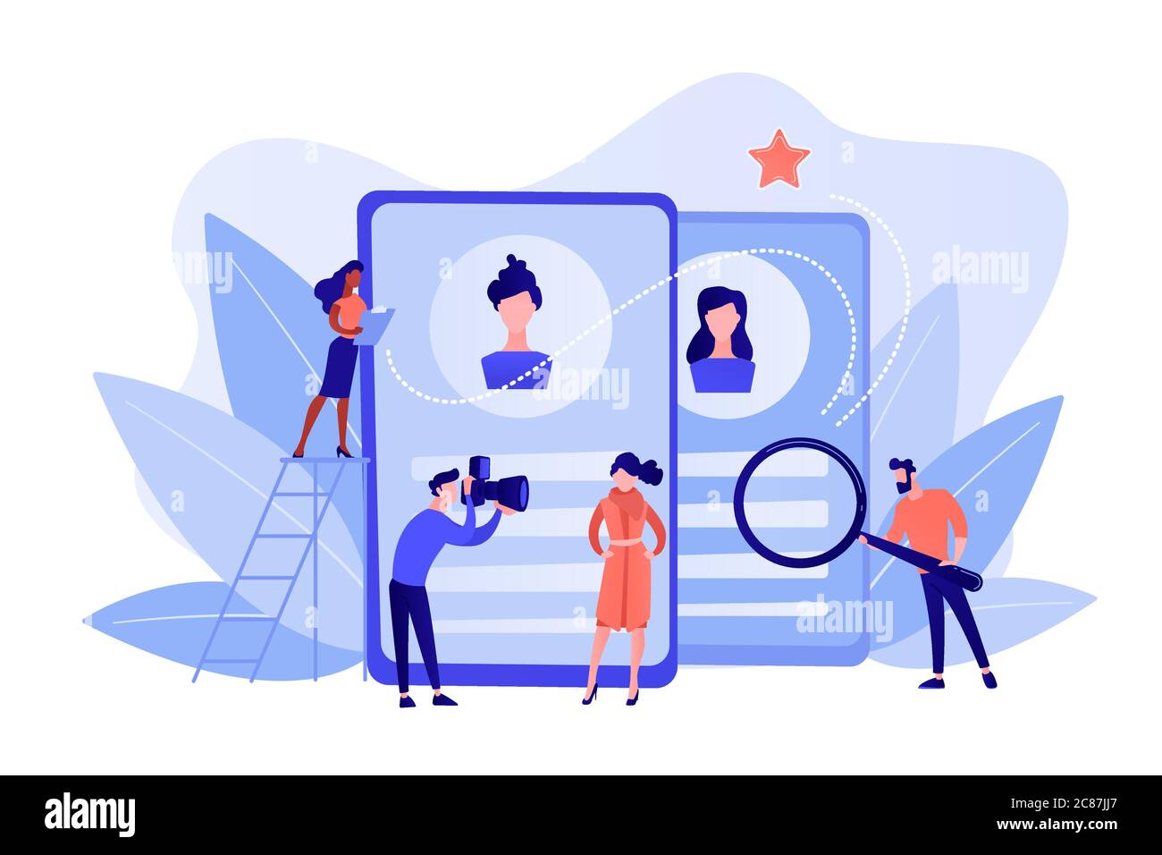 Modeling agency concept vector illustration Stock Vector Image & Art ...