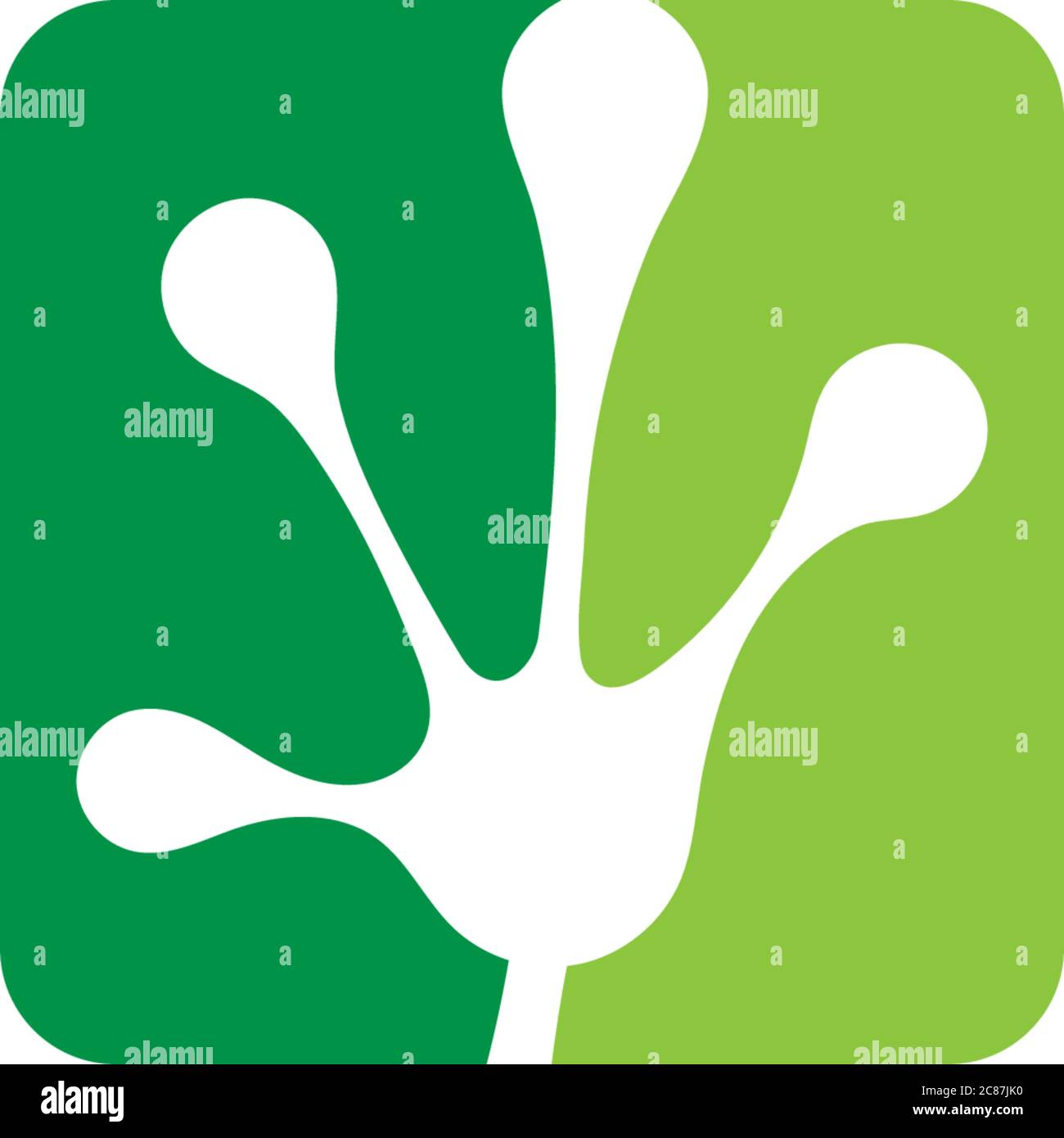 Hand frog print logo icon vector template Stock Vector Image & Art - Alamy