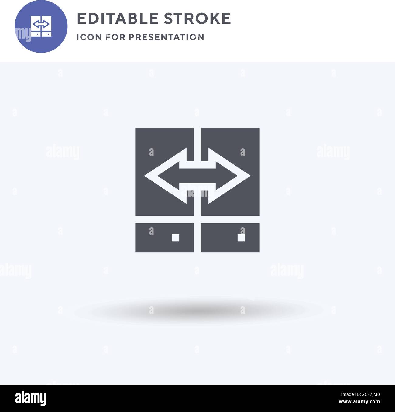 Data Sharing icon vector, filled flat sign, solid pictogram isolated on ...