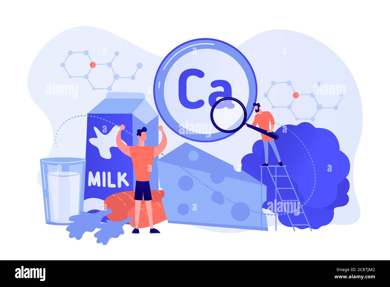 Uses of Calcium concept vector illustration Stock Vector Image & Art ...