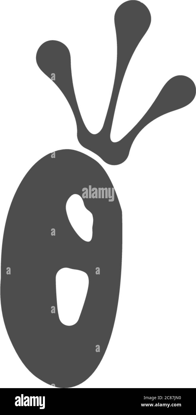 Hand frog print logo icon vector template Stock Vector Image & Art - Alamy