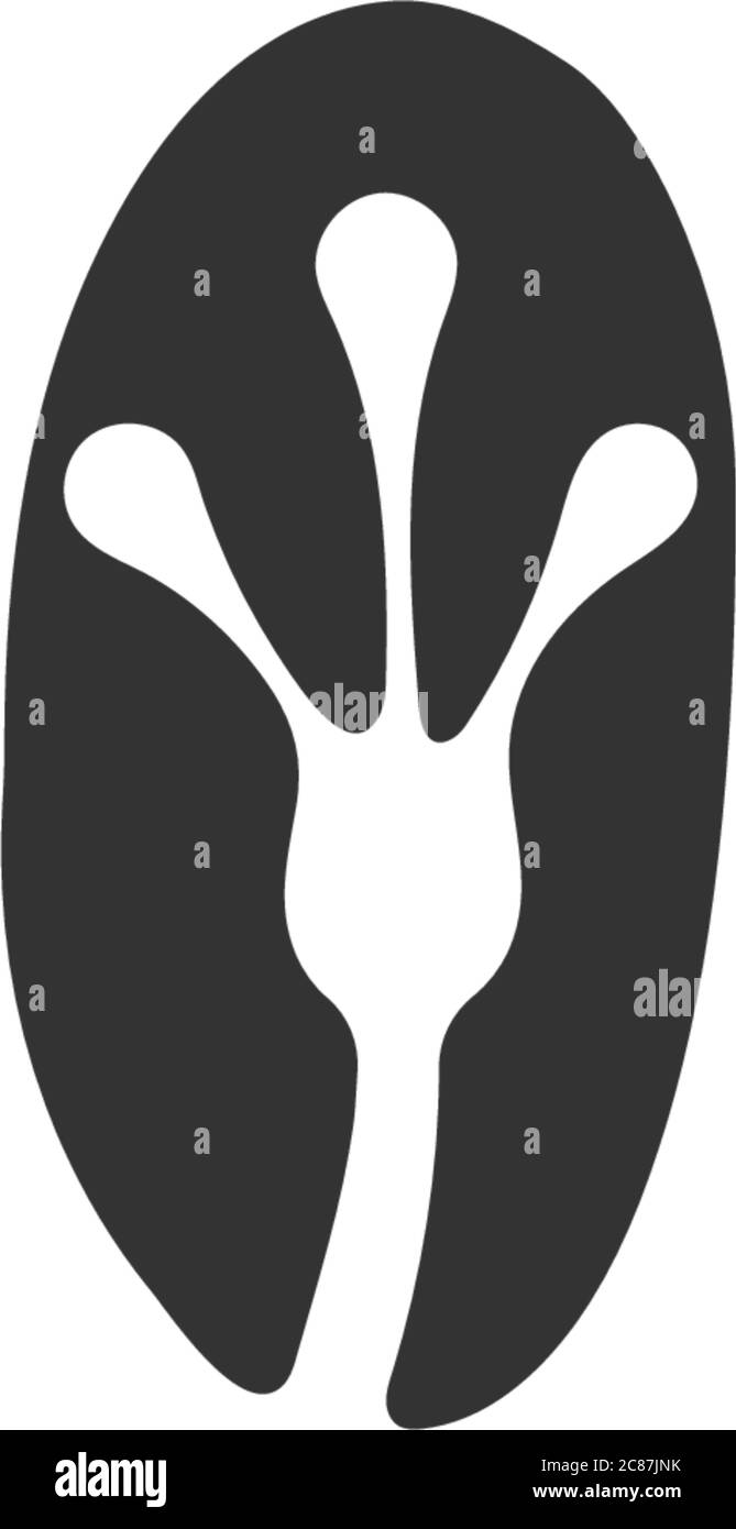 Hand frog print logo icon vector template Stock Vector Image & Art - Alamy