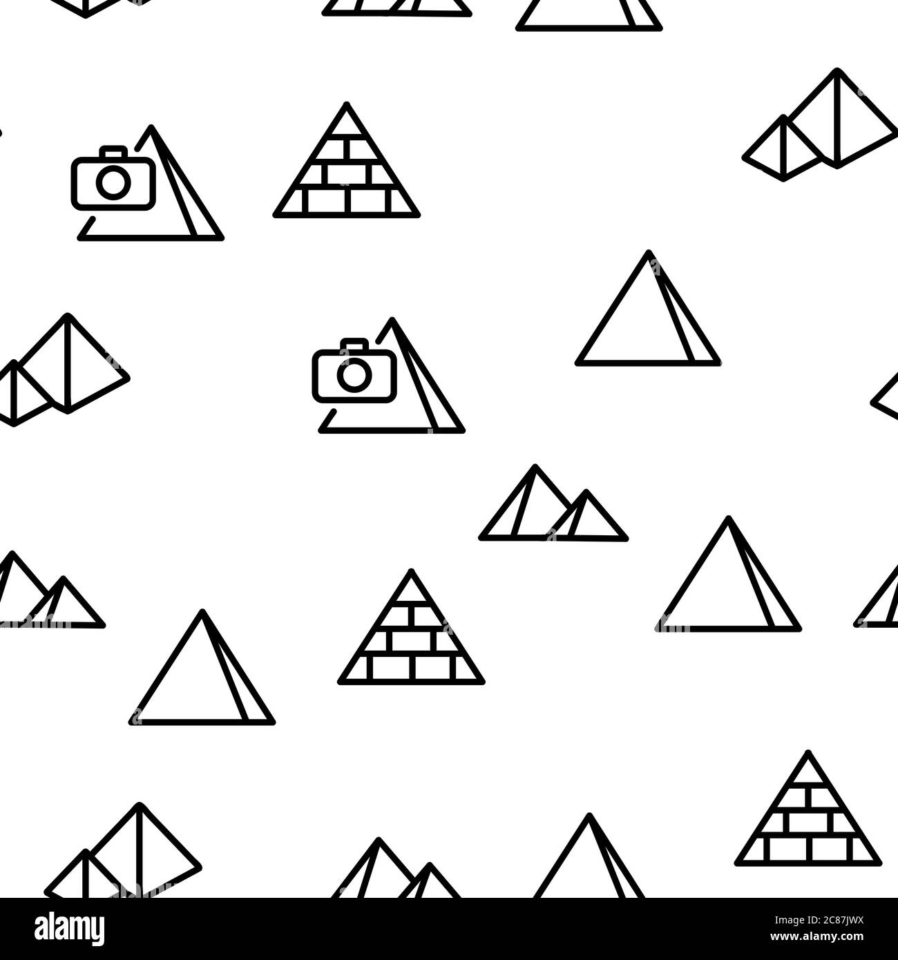 Pyramid Attraction Vector Seamless Pattern Stock Vector Image & Art - Alamy