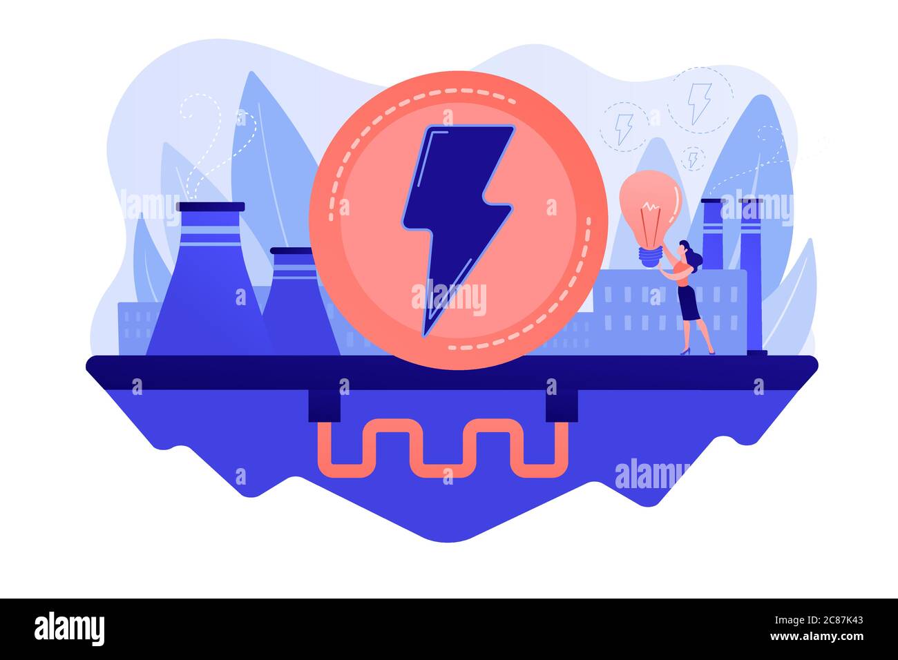 Geothermal energy concept vector illustration Stock Vector Image & Art ...