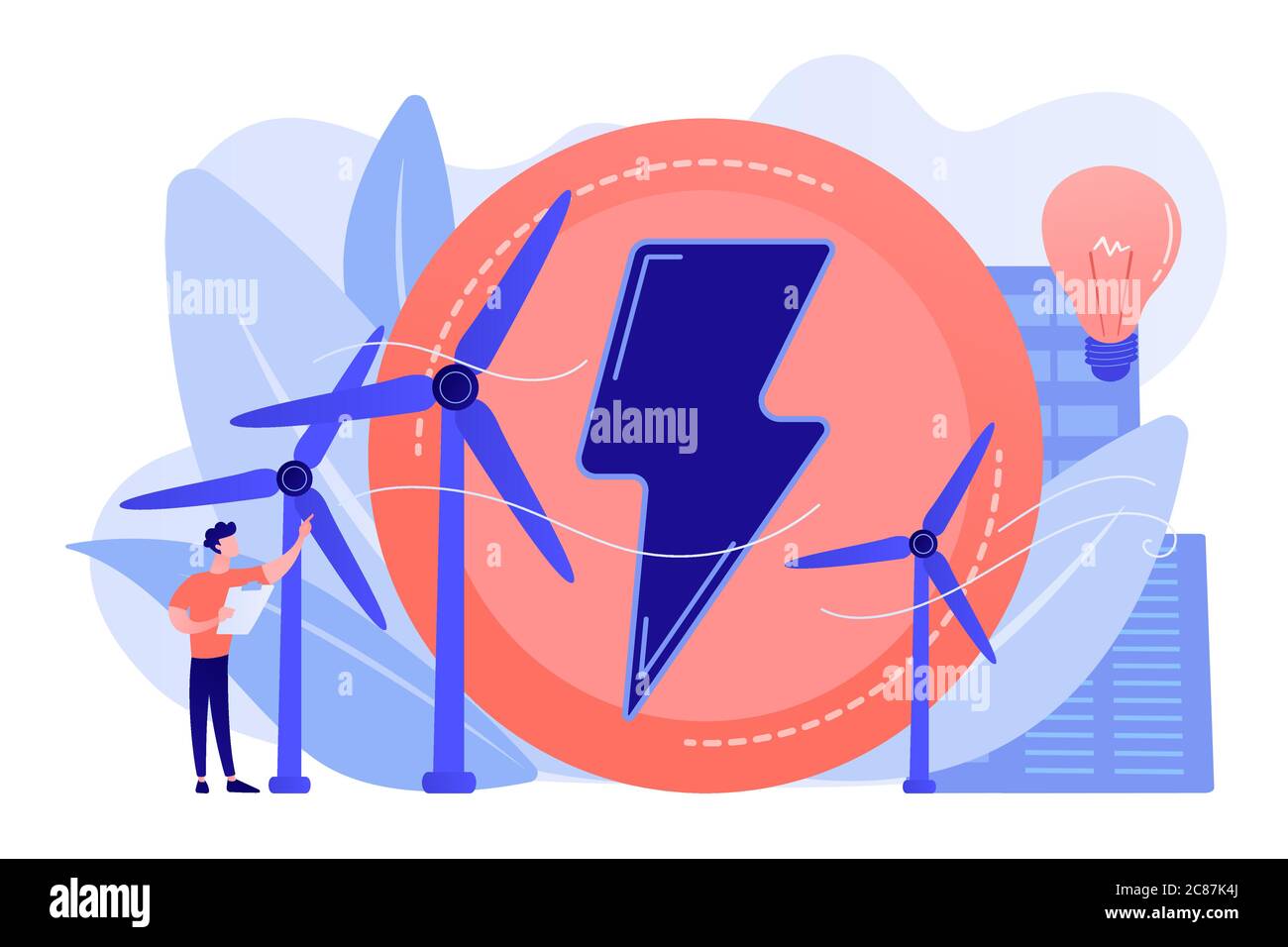 Wind power concept vector illustration Stock Vector Image & Art - Alamy