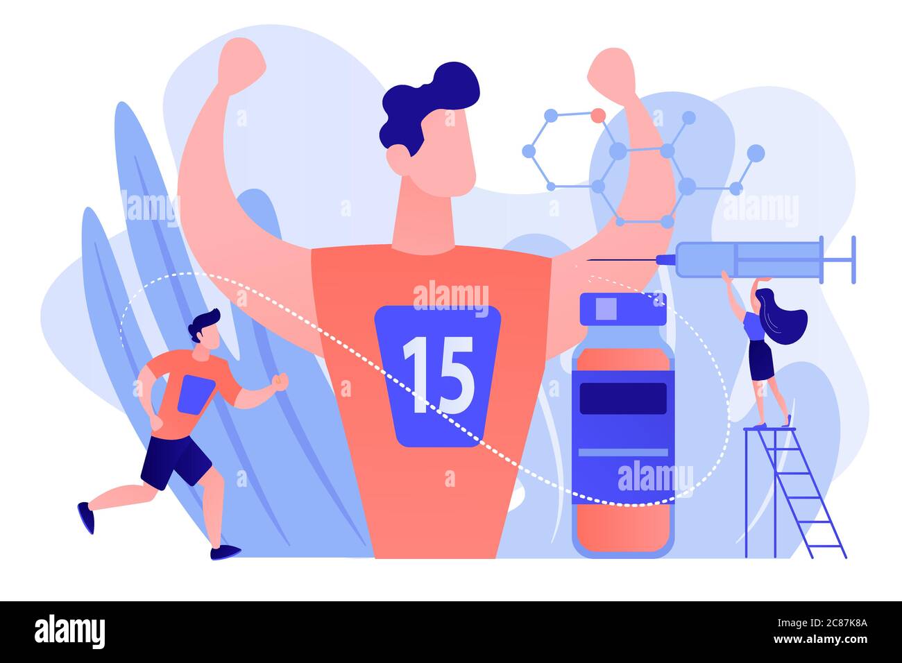 Doping test concept vector illustration Stock Vector Image & Art - Alamy