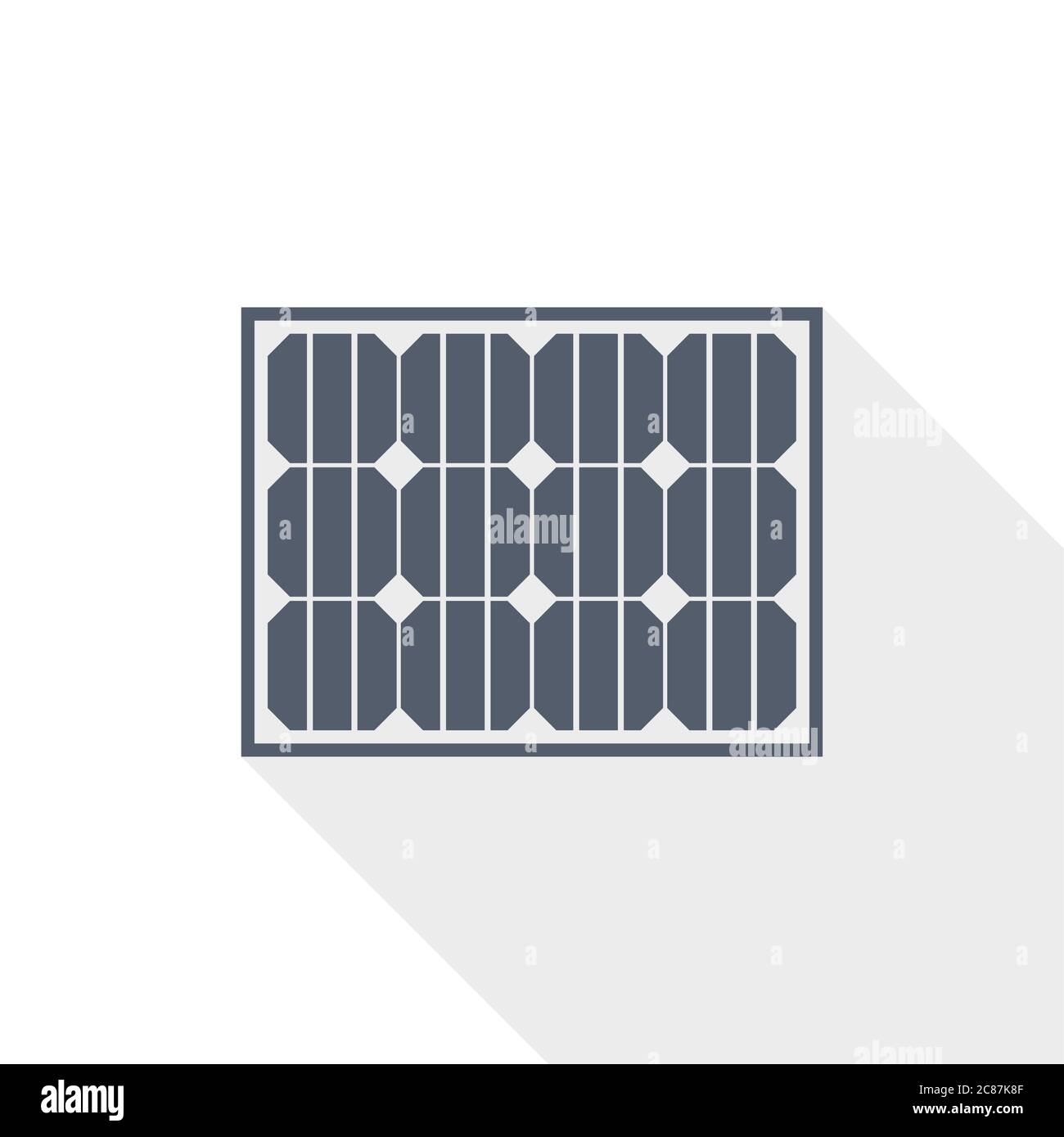 Solar panel, clean energy, power flat design vector icon Stock Vector ...