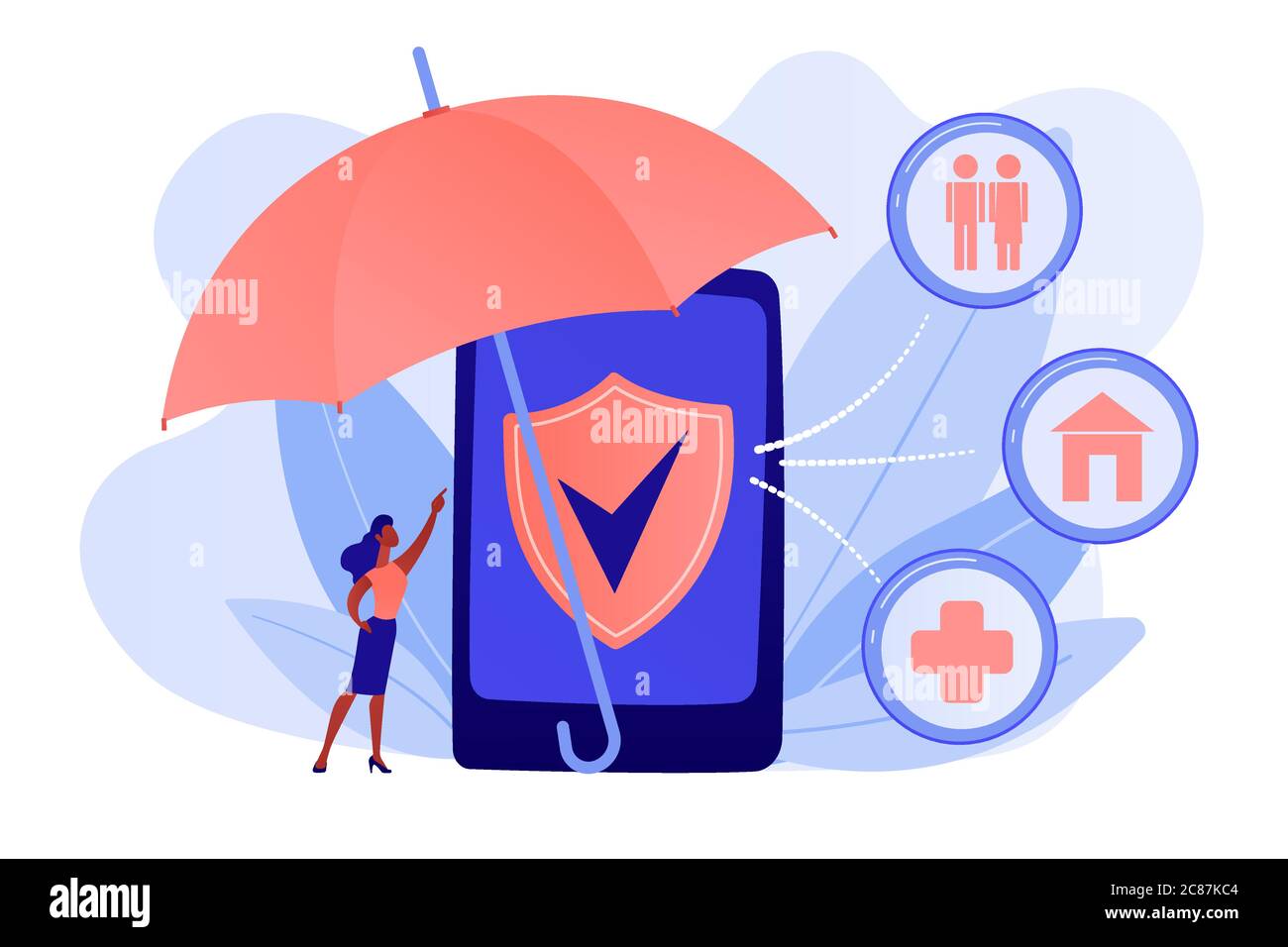 On-demand insurance concept vector illustration Stock Vector Image ...