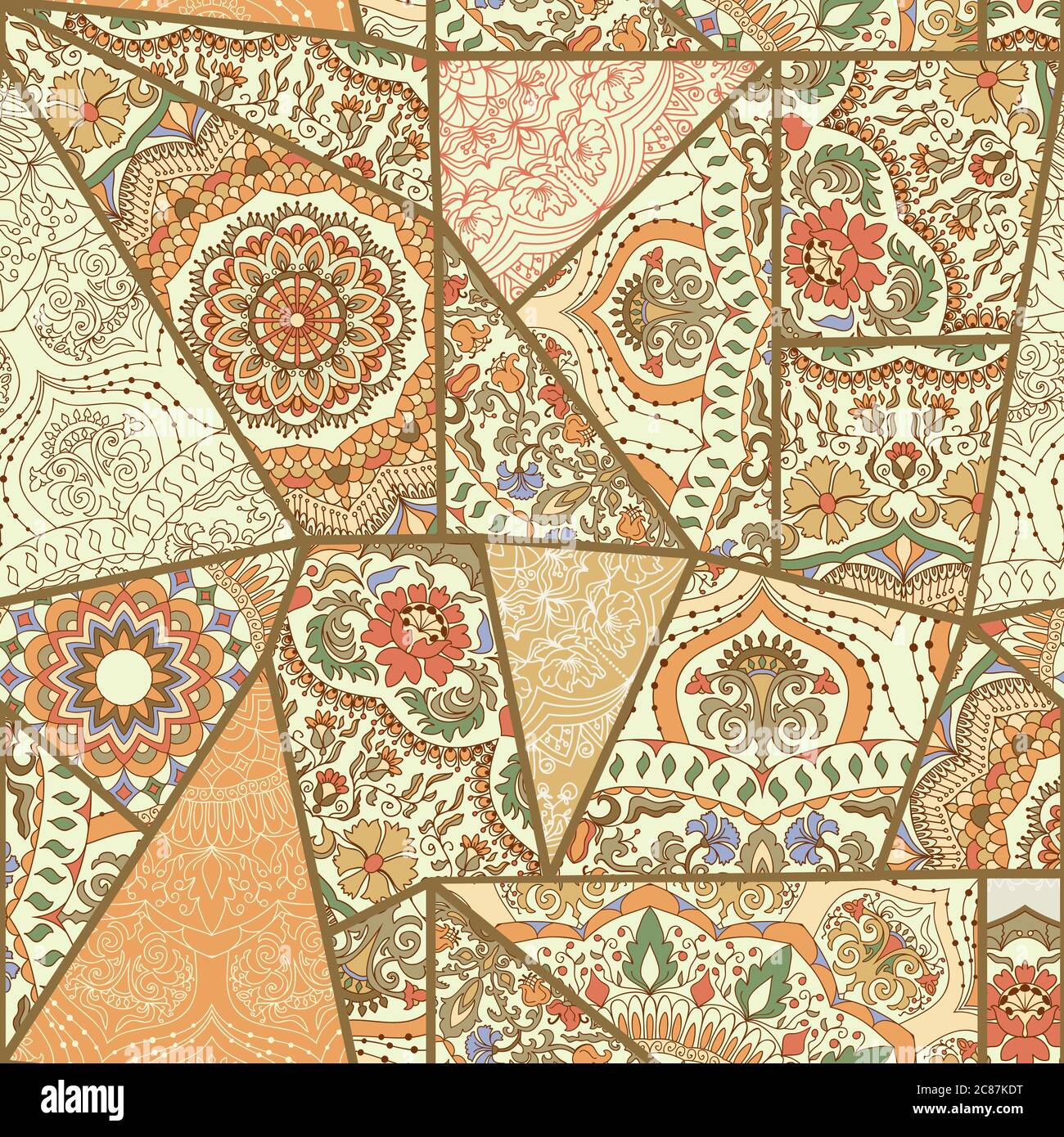 Patchwork pattern Stock Vector Images - Alamy