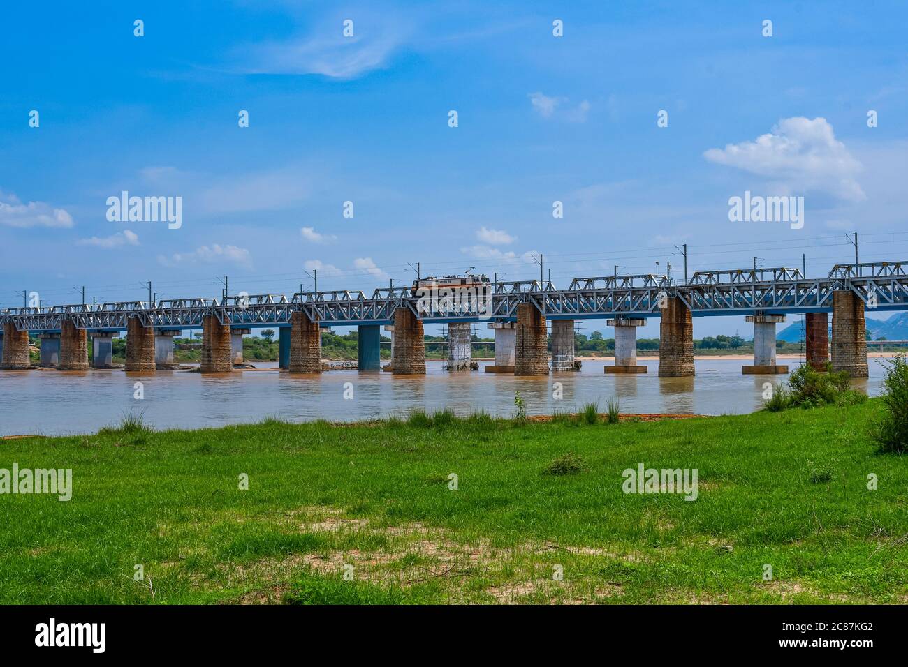 Kesinga, Kalahandi, Odisha, India. 26 June 2020. Indian Railways Bridge ...