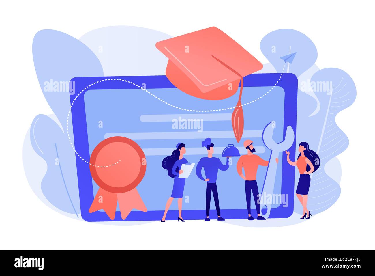 Vocational education concept vector illustration Stock Vector Image ...