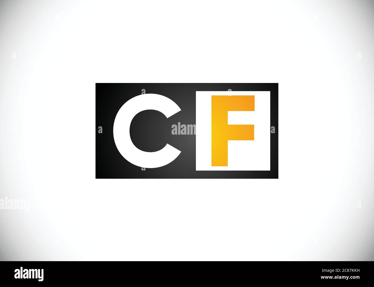 Initial Monogram Letter C F Logo Design Vector Template. C F Letter ...