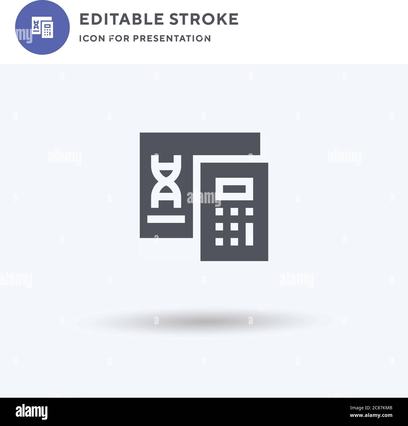 Math icon vector, filled flat sign, solid pictogram isolated on white ...