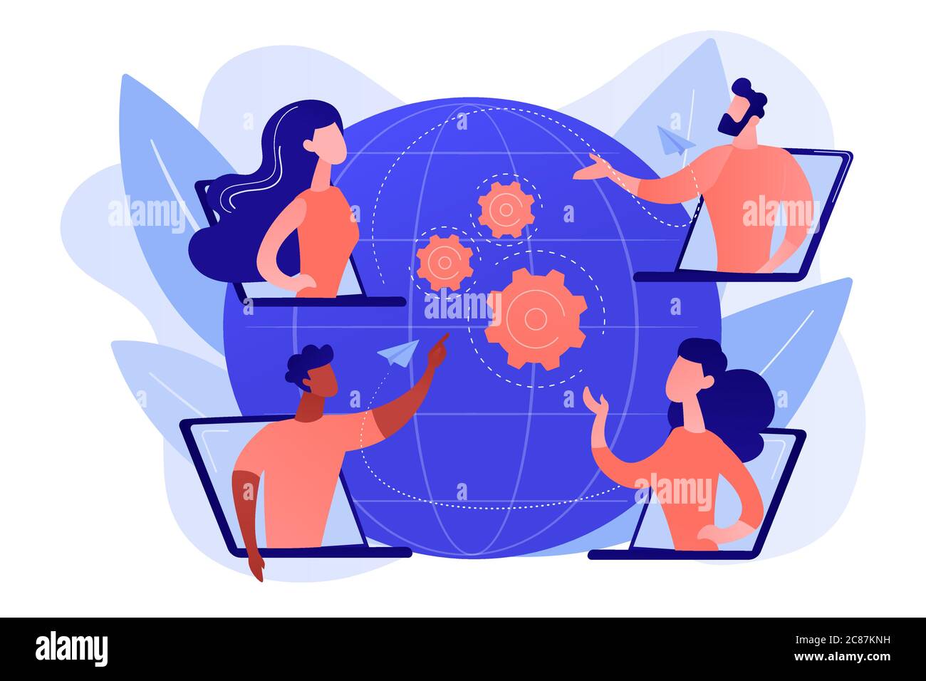 Online meetup concept vector illustration Stock Vector Image & Art - Alamy