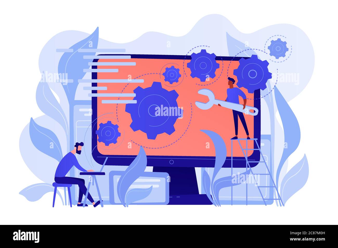 Back end development it concept vector illustration Stock Vector Image ...