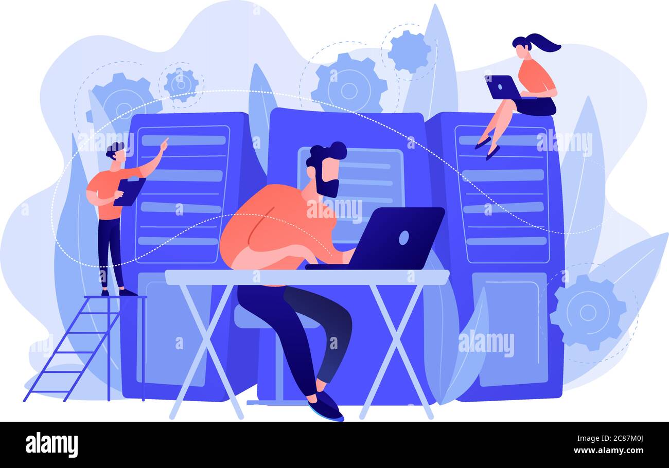 System administration concept vector illustration Stock Vector Image ...