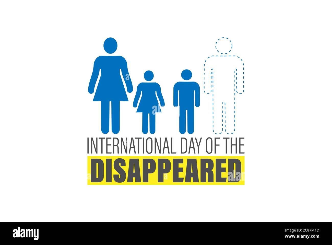 Vector Illustration of International day of the victims of enforced ...