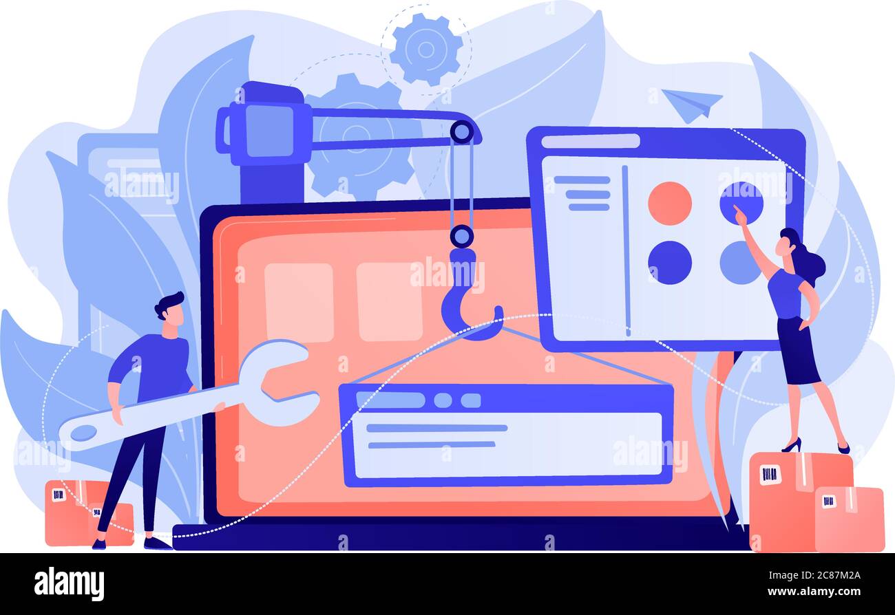 WEB development concept vector illustration Stock Vector Image & Art ...