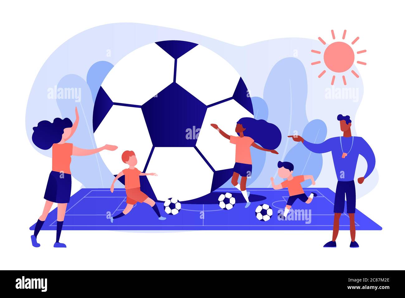 Soccer camp concept vector illustration Stock Vector Image & Art - Alamy