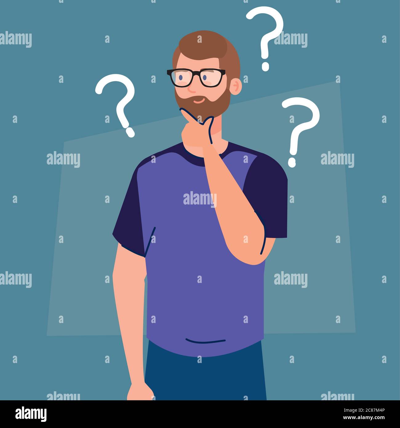 Funny problem solving Stock Vector Images - Alamy