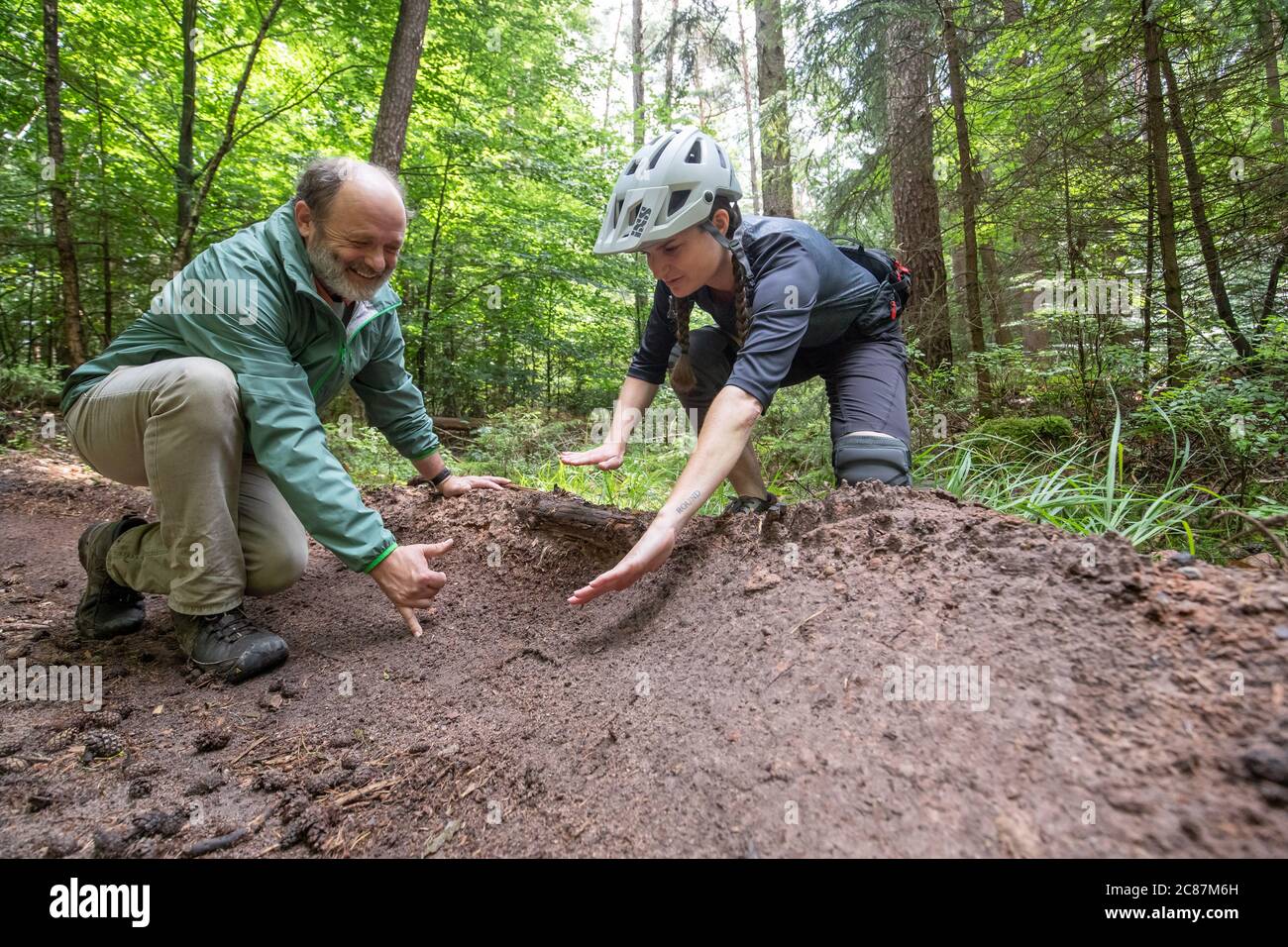 17 July 2020, Bavaria, Nuremberg: Hans-Joachim Ulrich, forest ranger at ...