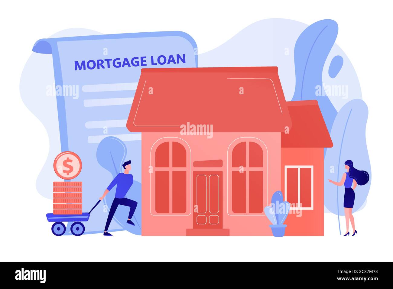 Mortgage loan concept vector illustration Stock Vector Image & Art - Alamy