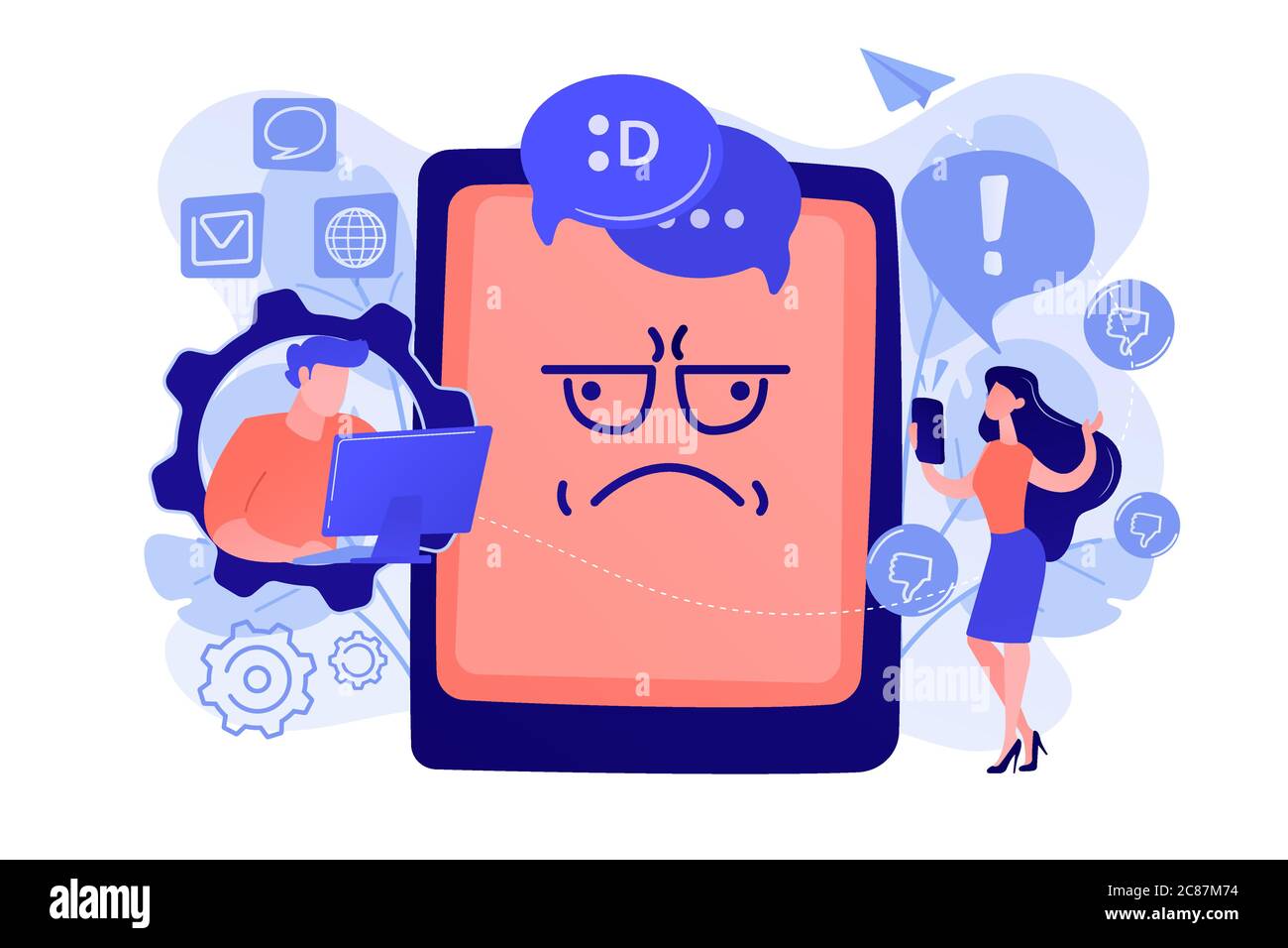 Internet trolling concept vector illustration Stock Vector Image & Art ...