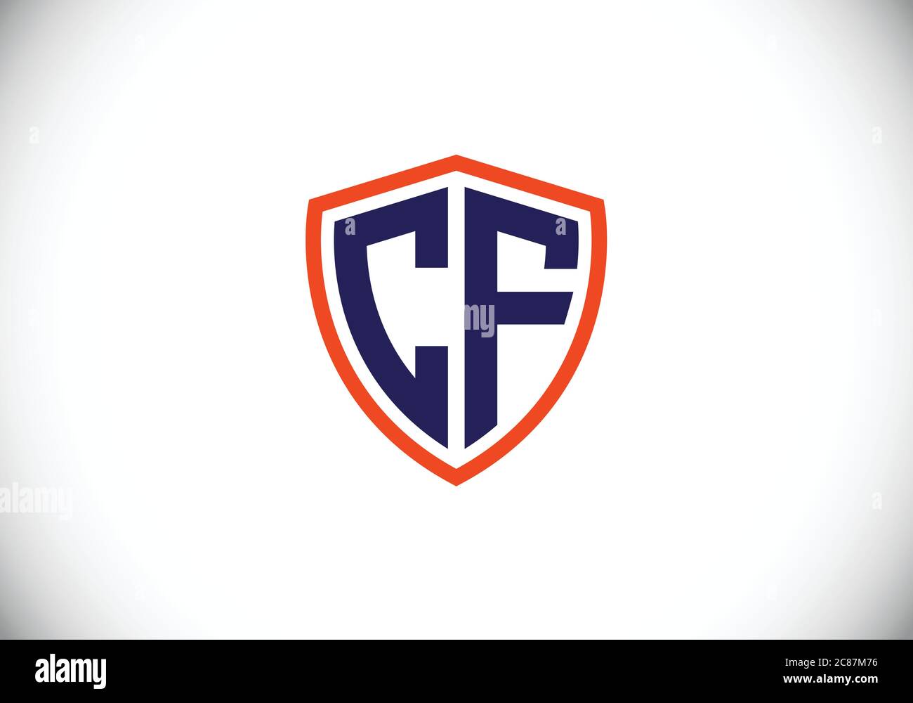 Initial Monogram Letter C F Logo Design Vector Template. C F Letter Logo Design Stock Vector ...