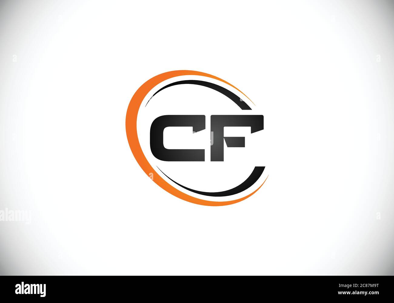 Initial Monogram Letter C F Logo Design Vector Template. C F Letter ...