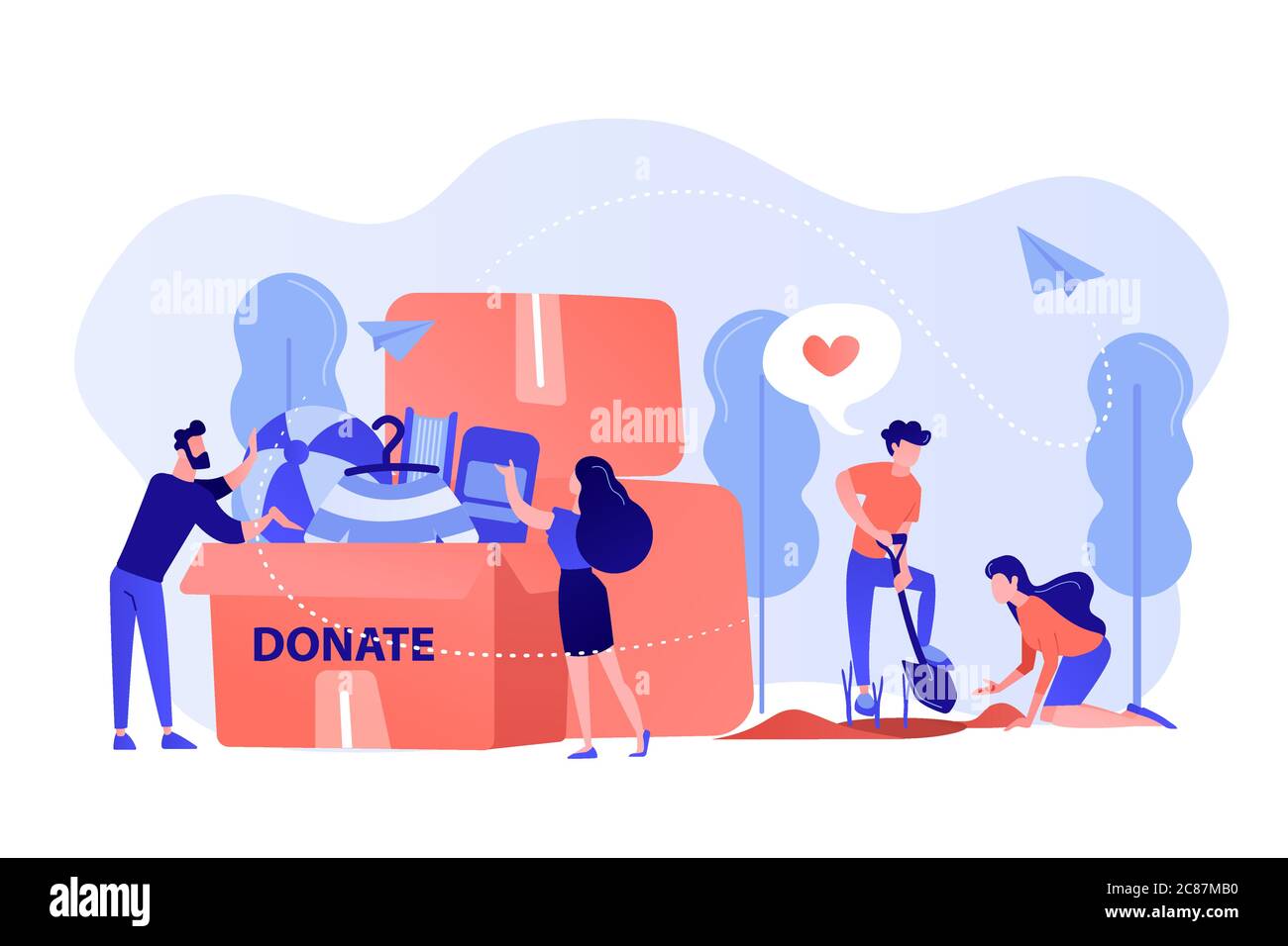 Volunteering concept vector illustration Stock Vector Image & Art - Alamy