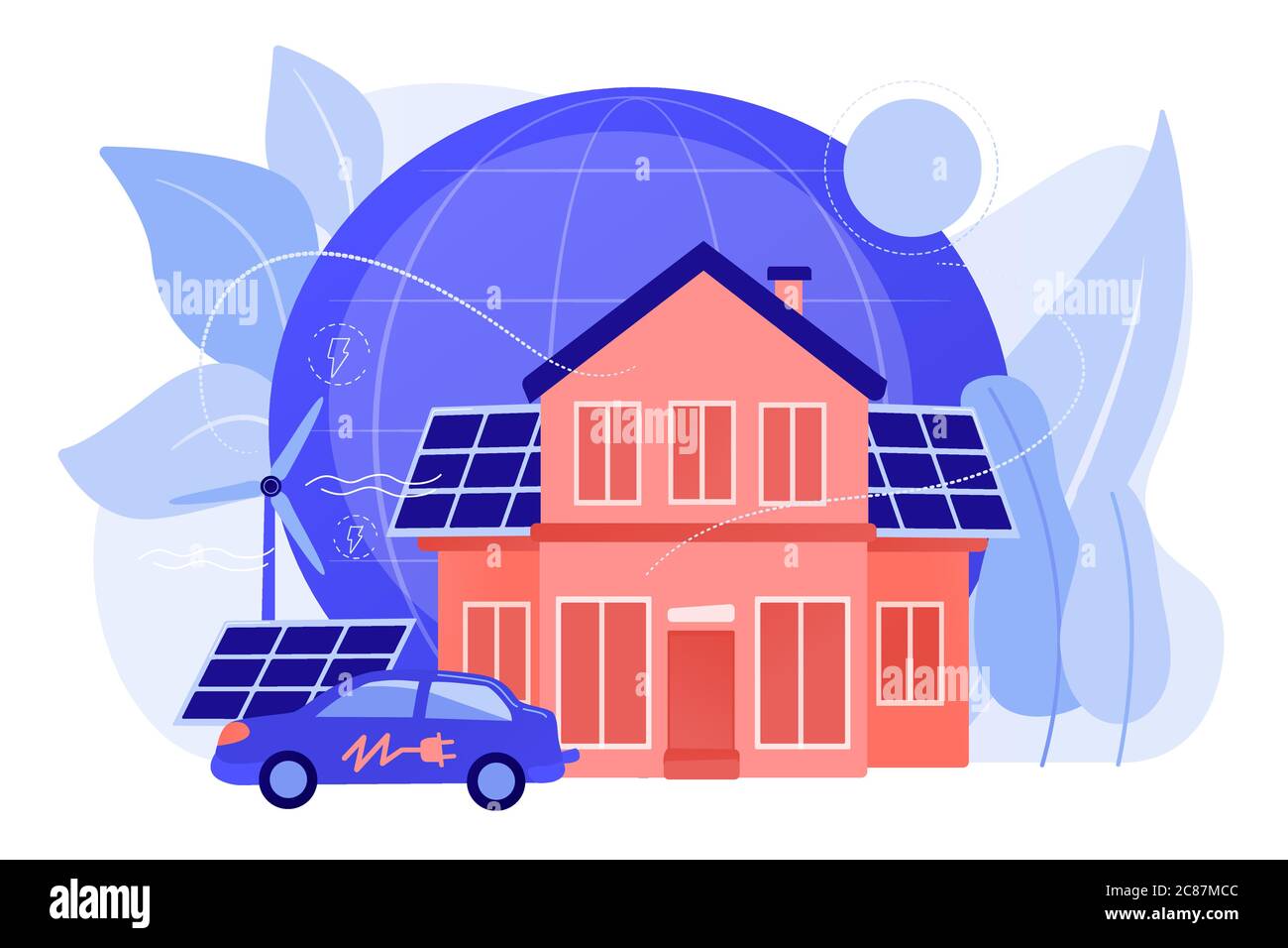 Eco house concept vector illustration Stock Vector Image & Art - Alamy