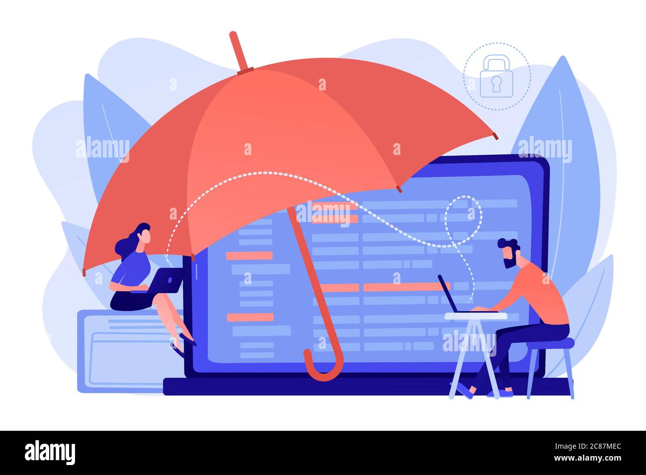 Cyber insurance concept vector illustration Stock Vector Image & Art ...